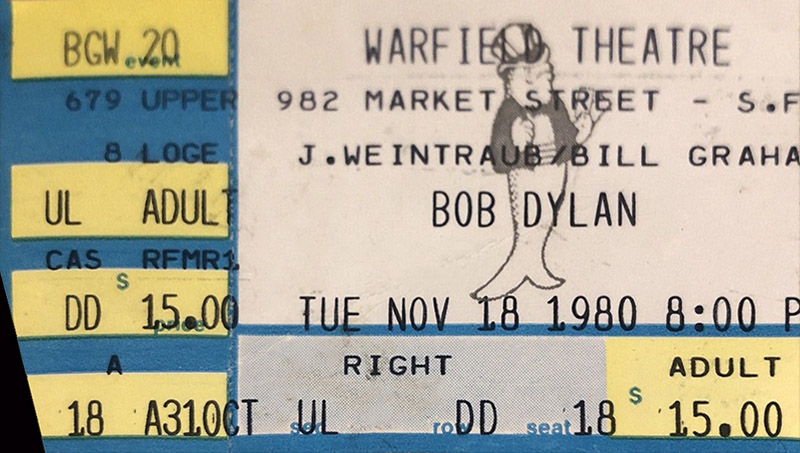 Dylanstubs.com - Tickets 1980-1989